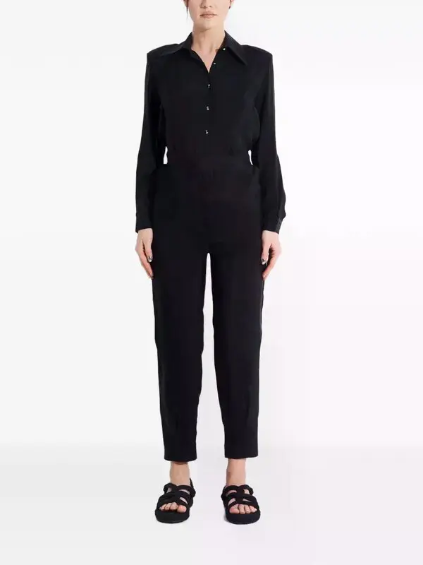TESSITURA BODY COUTURE Long-sleeve Crystal-embellished Jumpsuit