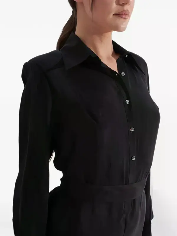 TESSITURA BODY COUTURE Long-sleeve Crystal-embellished Jumpsuit