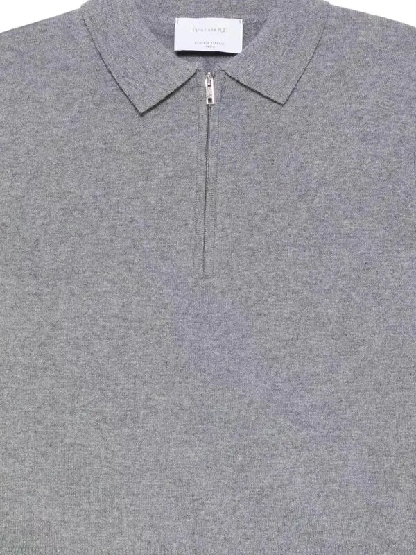 DANIELE FIESOLI Half-zip Short-sleeve Polo Top
