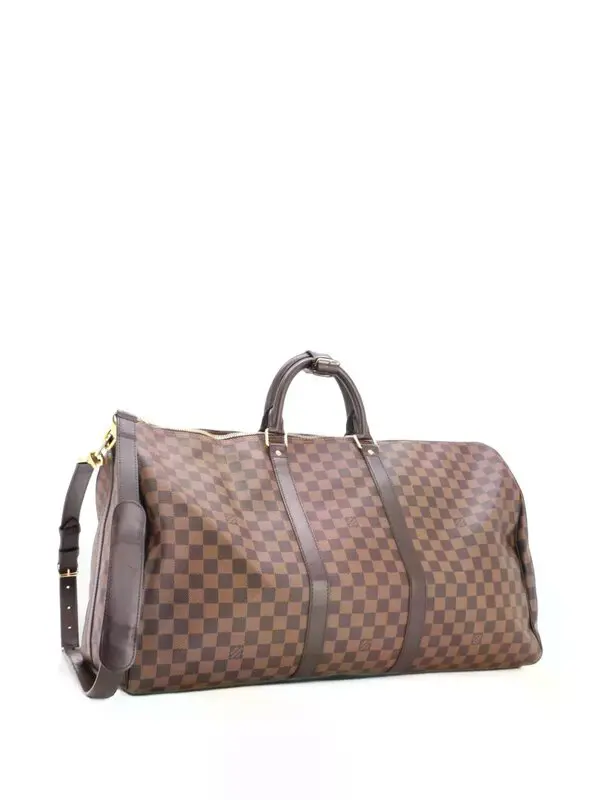 LOUIS VUITTON Keepall Bandouliere Bag Damier 55 Travel Bag