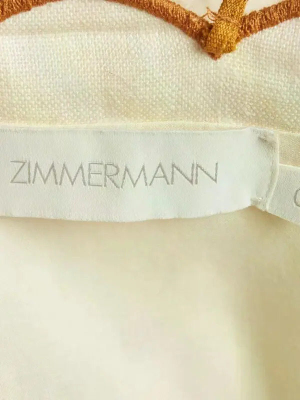 Zimmermann Aliane Scalloped Peplum Top