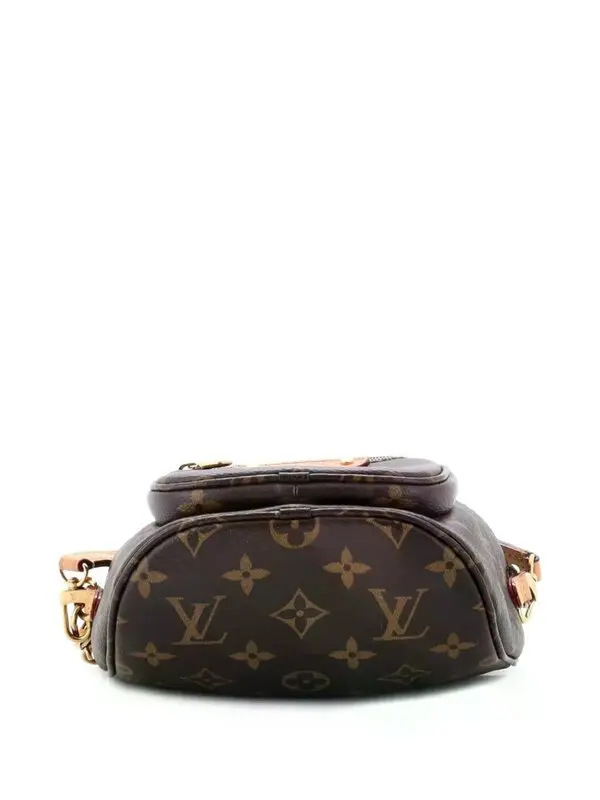 LOUIS VUITTON Bum Bag Monogram Canvas Mini Belt Bag - Brown