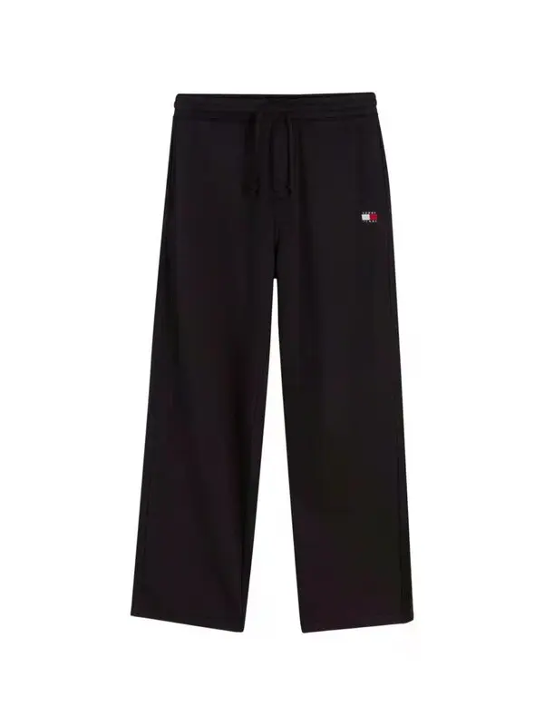 Tommy Hilfiger Logo-patch Drawstring Track Pants - Black