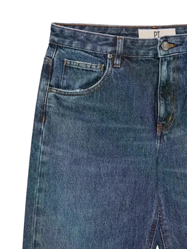 PT TORINO Faded Straight-leg Jeans