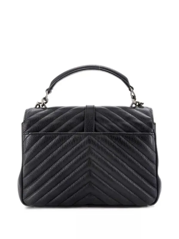 Saint Laurent Classic Monogram College Bag Matelasse Chevron Leather Medium Crossbody Bag