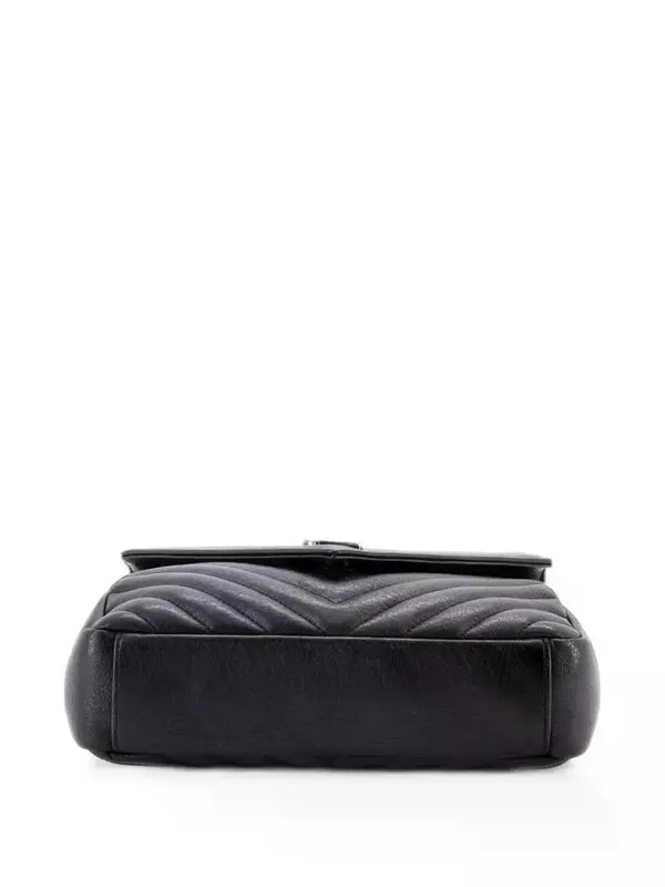 Saint Laurent Classic Monogram College Bag Matelasse Chevron Leather Medium Crossbody Bag