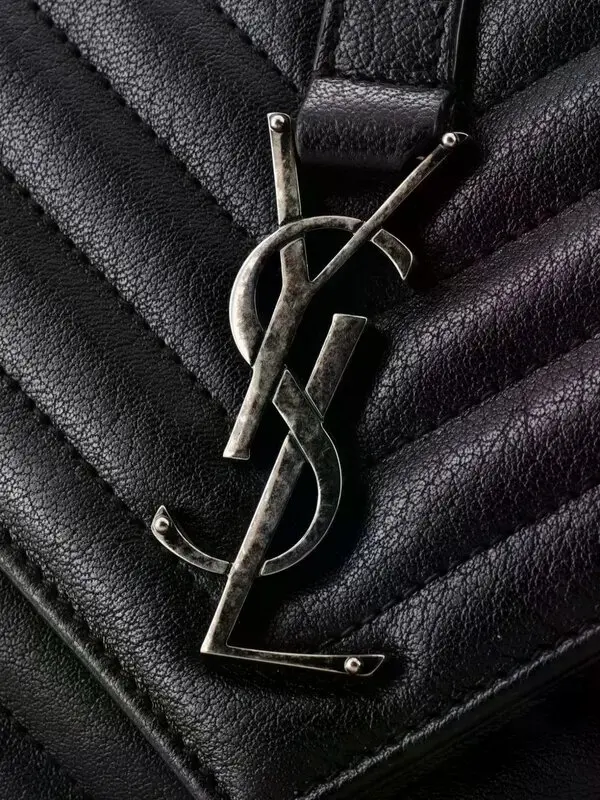 Saint Laurent Classic Monogram College Bag Matelasse Chevron Leather Medium Crossbody Bag