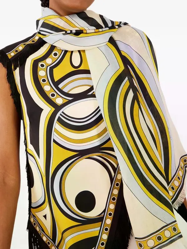 La DoubleJ Sanctuary Placée Ivory In Silk Modal Blend Scarf