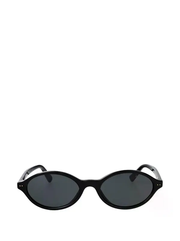 JIMMY CHOO Marais Oval-frame Sunglasses - Black