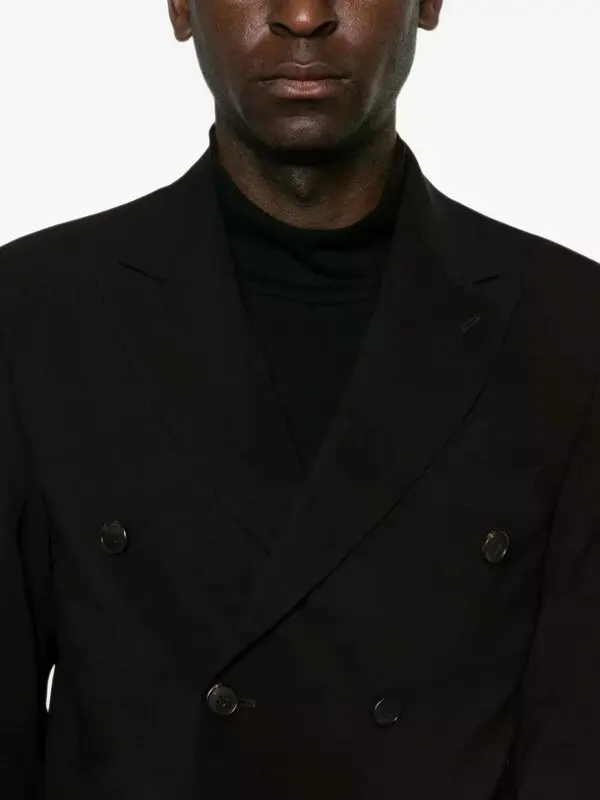 AMARANTO Double-breasted Peak-lapel Jacket