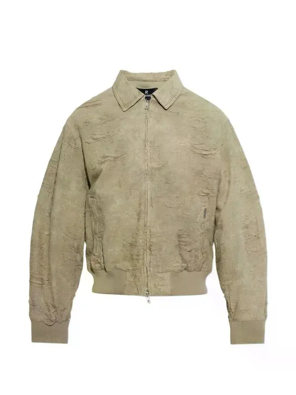 REPRESENT Distressed Cotton Jacket - Neutrals