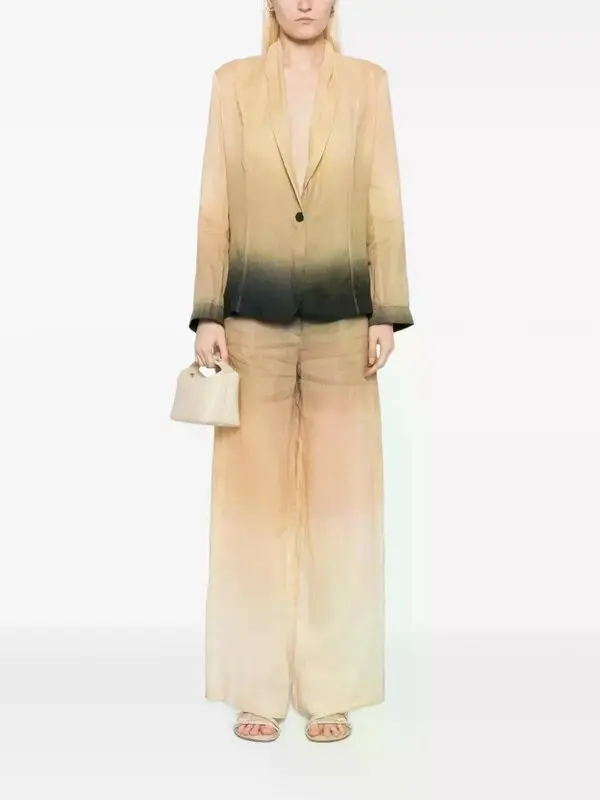 TESSITURA Gradient Semi-sheer Blazer