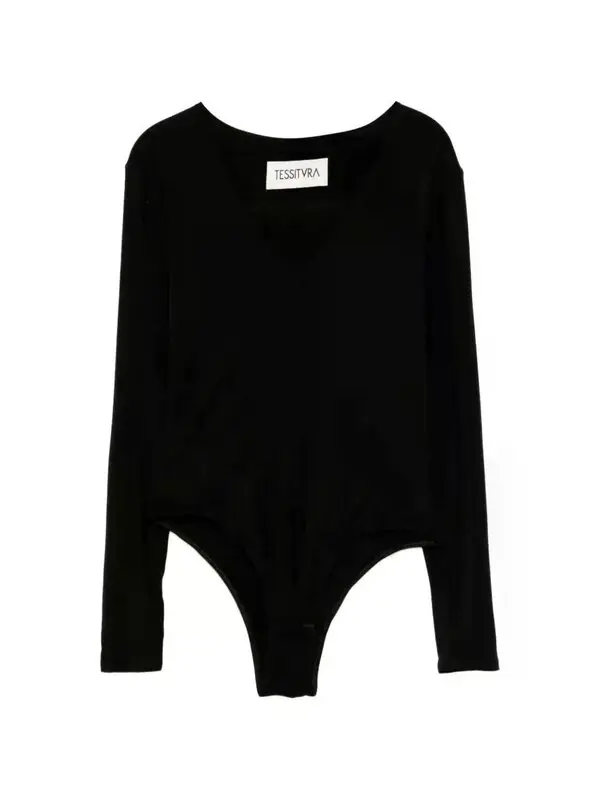 TESSITURA V-neck Long-sleeve Bodysuit