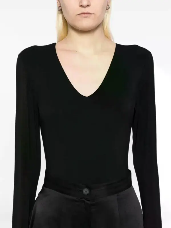 TESSITURA V-neck Long-sleeve Bodysuit