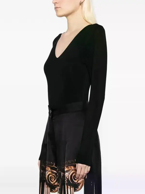 TESSITURA V-neck Long-sleeve Bodysuit
