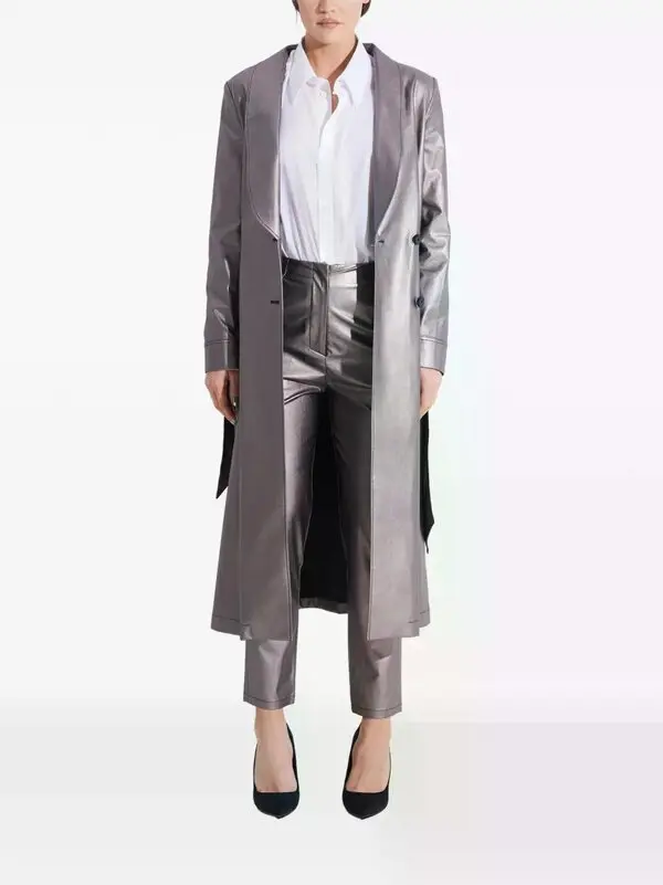 TESSITURA BODY COUTURE Metallic-effect Tapered Trousers