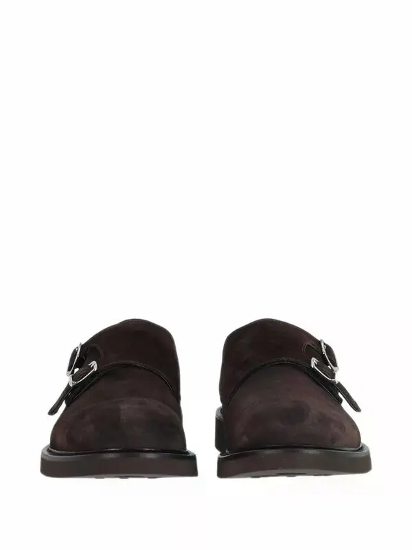 DOUCAL'S Double-buckle Cap-toe Monk Shoes