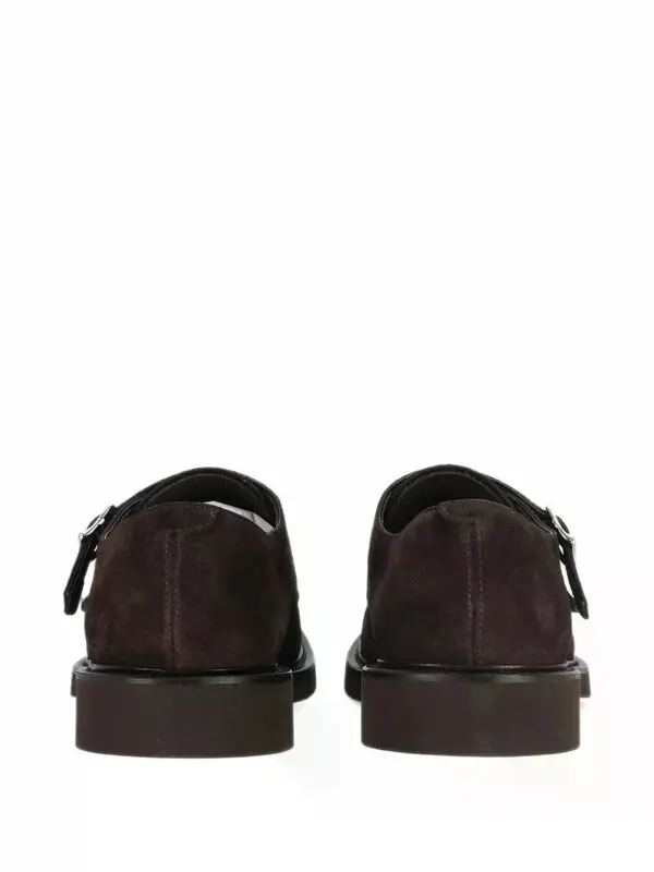 DOUCAL'S Double-buckle Cap-toe Monk Shoes