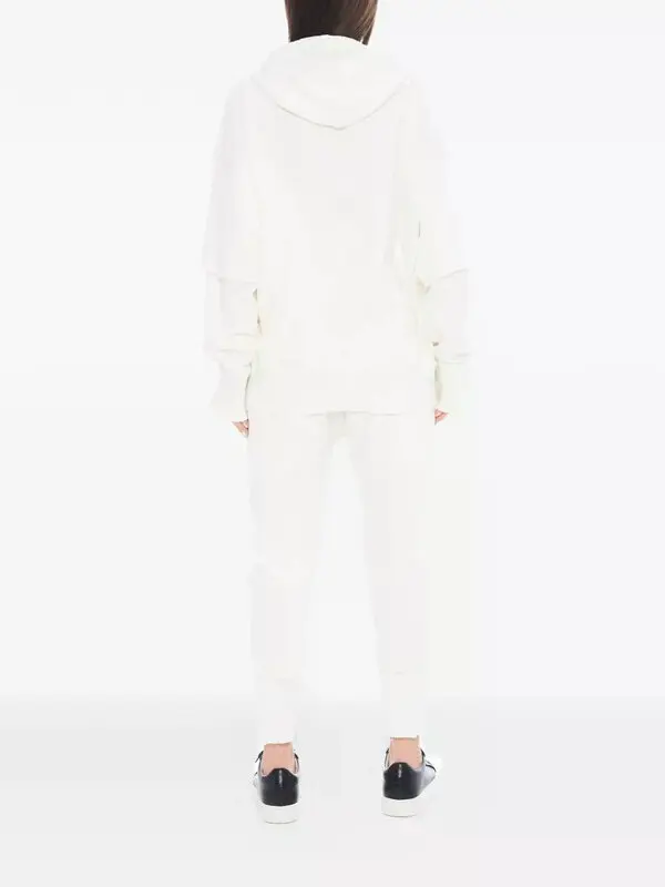 TESSITURA Layered-sleeves Oversized Hoodie