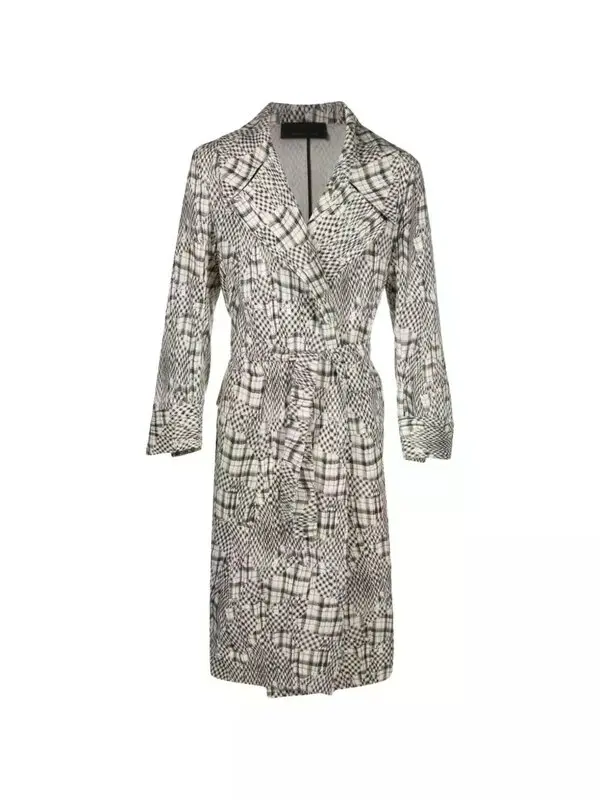TESSITURA Monochrome Patchwork Overcoat