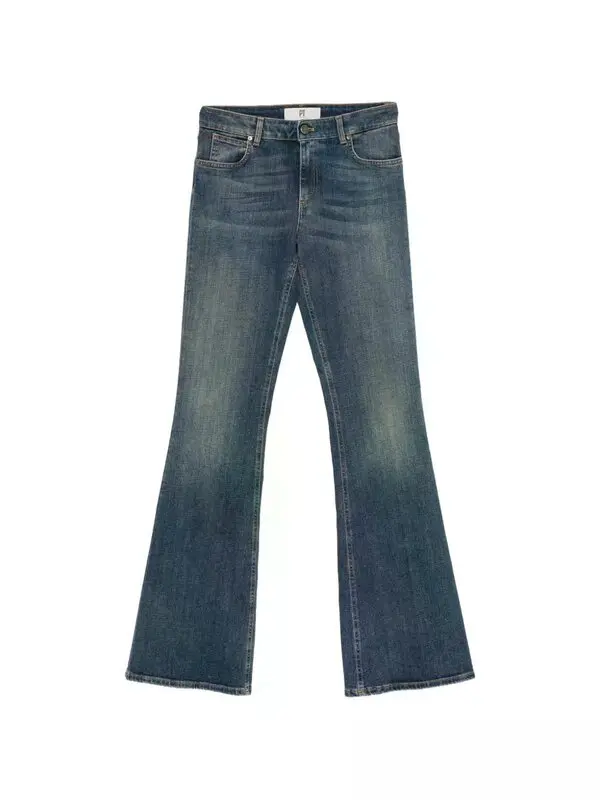 PT TORINO Faded-effect Flared Jeans