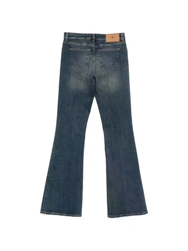 PT TORINO Faded-effect Flared Jeans