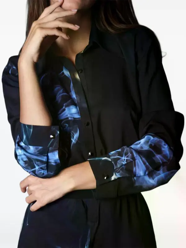 TESSITURA BODY COUTURE Smoke-print Jumpsuit