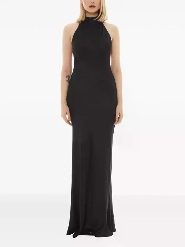 TESSITURA Halterneck Maxi Dress