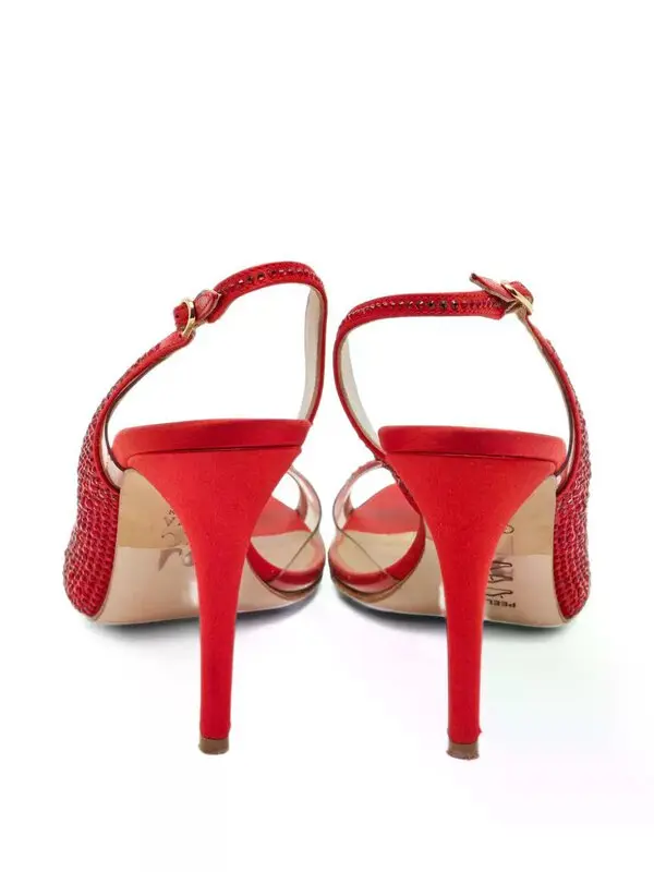 GINA Crystal-embellished Slingback Sandals