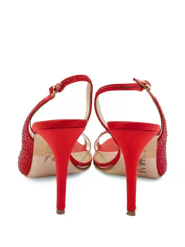 GINA Crystal-embellished Slingback Sandals