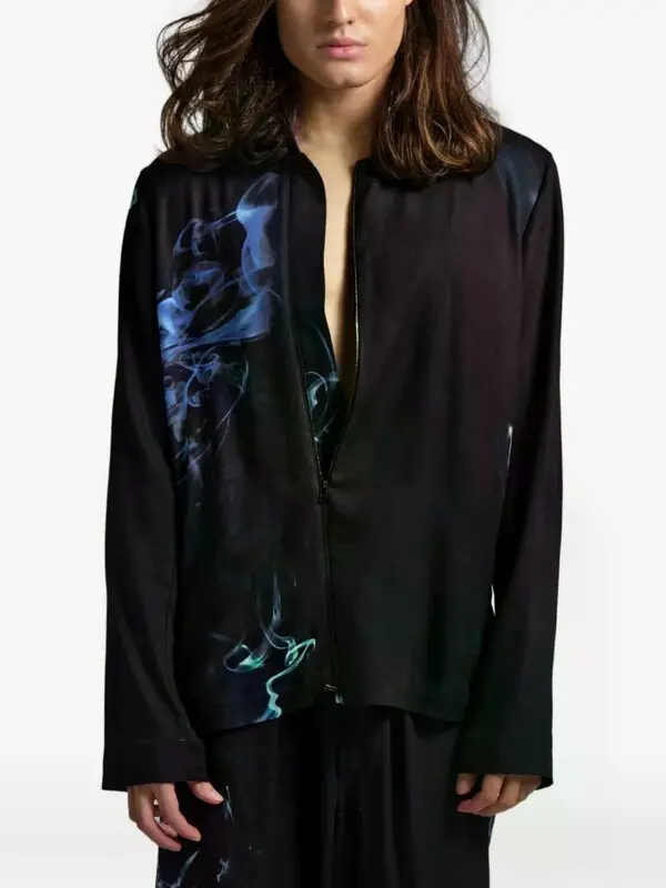 TESSITURA Smoke-print Shirt Jacket
