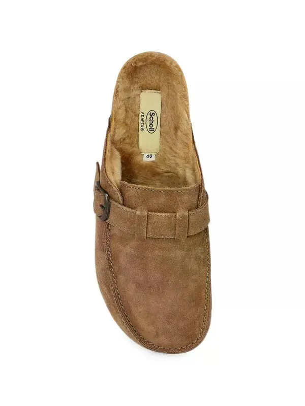 DR. SCHOLL'S SHOES Dakota Fur Buckle-fastening Mules