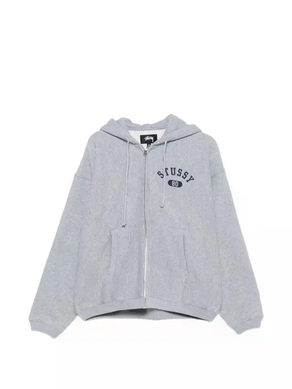 StÜssy Logo-print Zip-up Hoodie