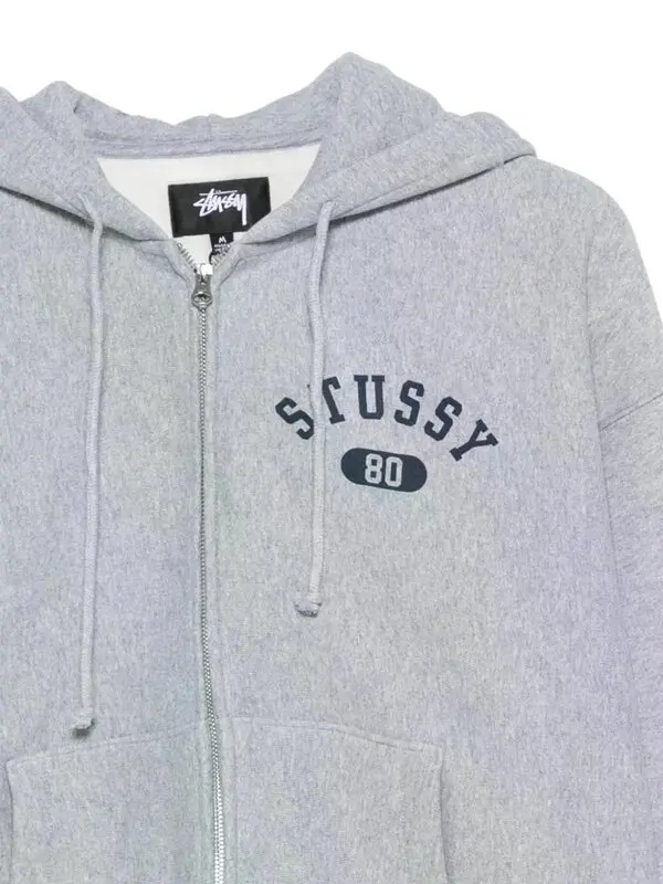 StÜssy Logo-print Zip-up Hoodie