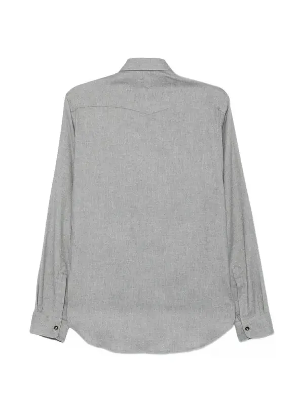 Canali Long-sleeve Flap-pocket Shirt