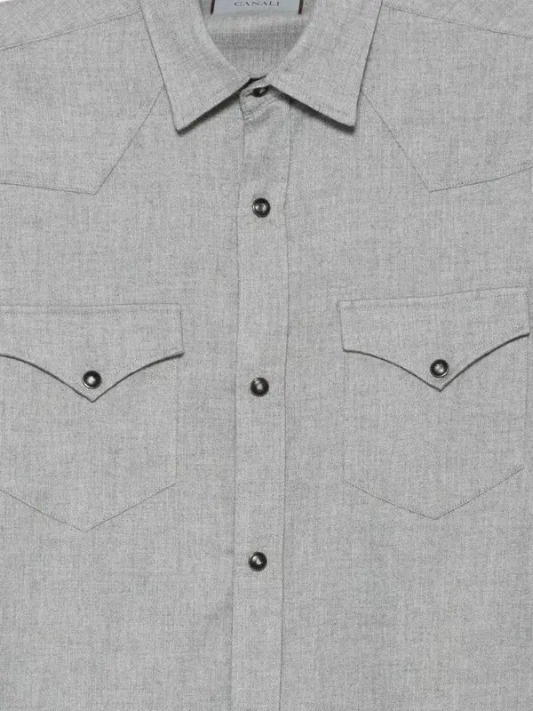 Canali Long-sleeve Flap-pocket Shirt