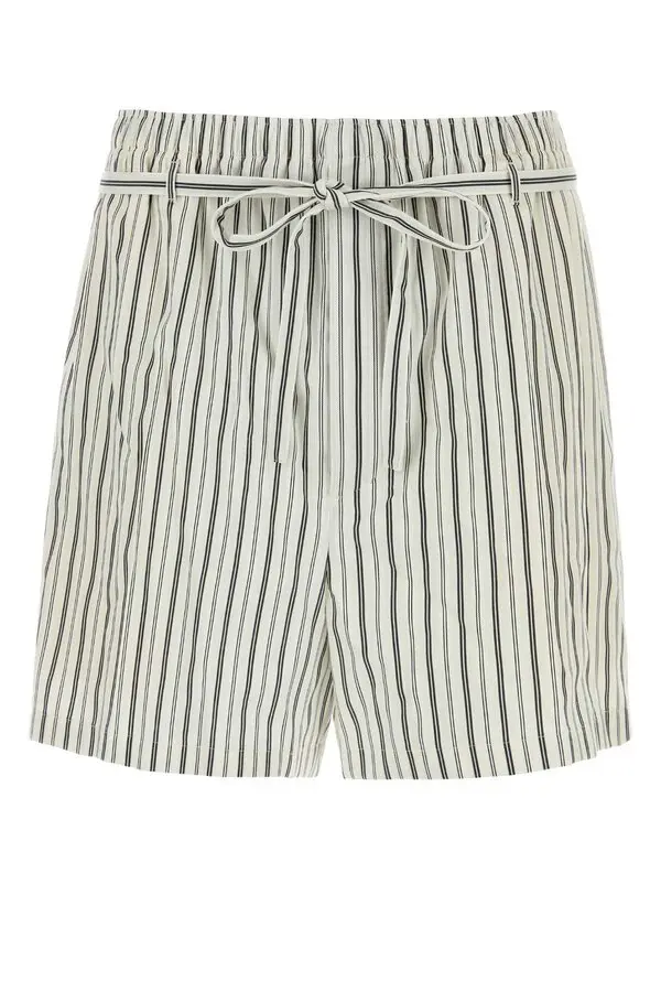 Saint Laurent Embroidered Poplin Bermuda Shorts