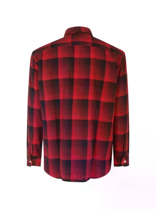Edwin Work Check-pattern Flannel Shirt - Red