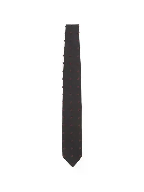 LANVIN Polka-dot Woven Tie