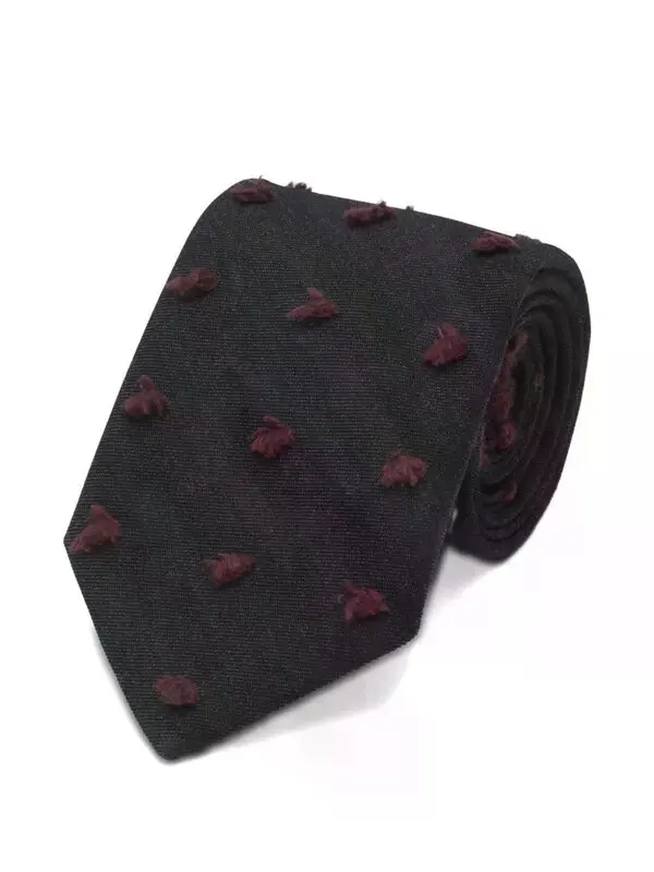 LANVIN Polka-dot Woven Tie