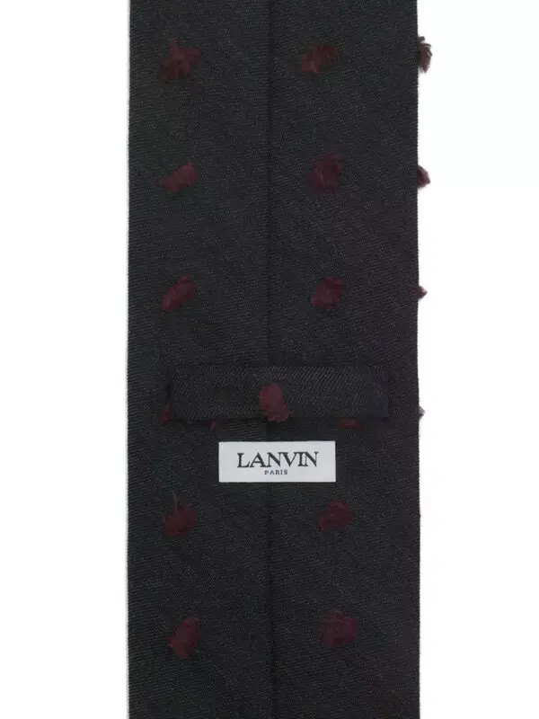 LANVIN Polka-dot Woven Tie