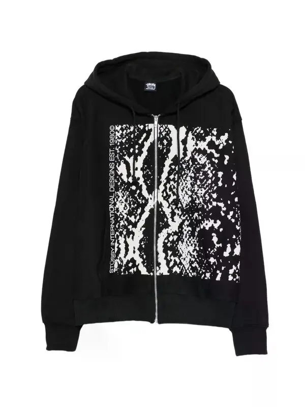 StÜssy Snakeskin Zip-up Hoodie