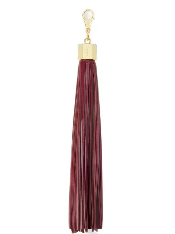 LANVIN Leather Pompom Bag Charm