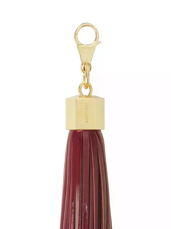 LANVIN Leather Pompom Bag Charm