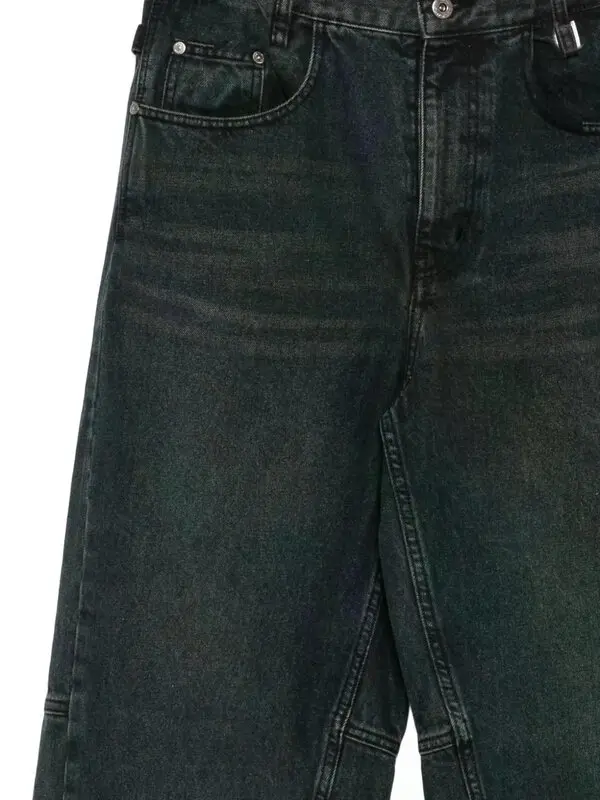 WOOYOUNGMI Barrel-leg Washed Jeans