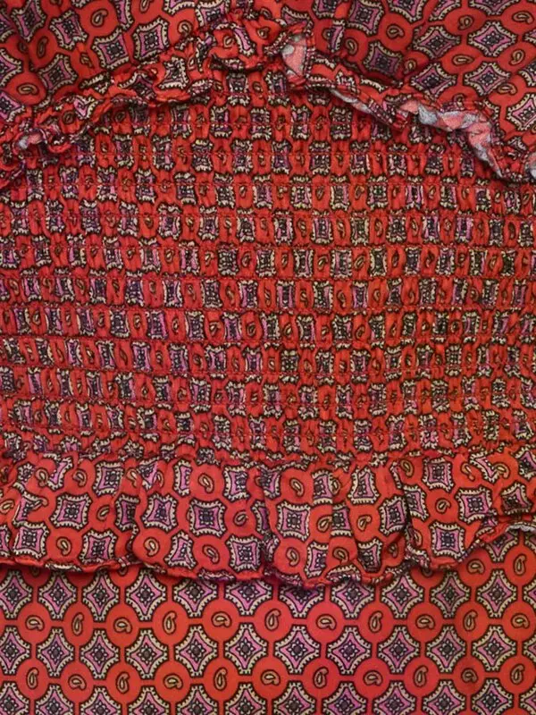 Sandro Laurana Geometric-print Midi Dress