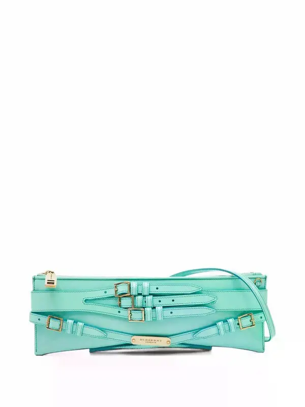 Burberry Parmoor Bridle Shoulder Bag - Blue