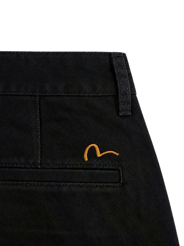 EVISU Ebisu & Seagull Logo-embroidered Straight-leg Jeans
