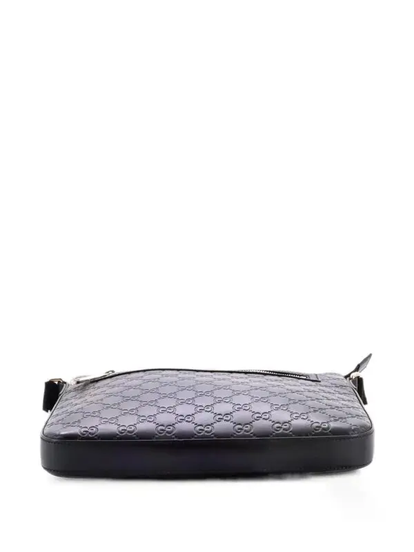 Gucci Signature Zip Messenger Bag Guccissima Leather Medium Crossbody Bag