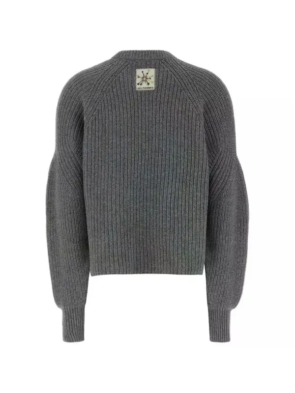 DES_PHEMMES Crystal-embellished Bow-detail Sweater